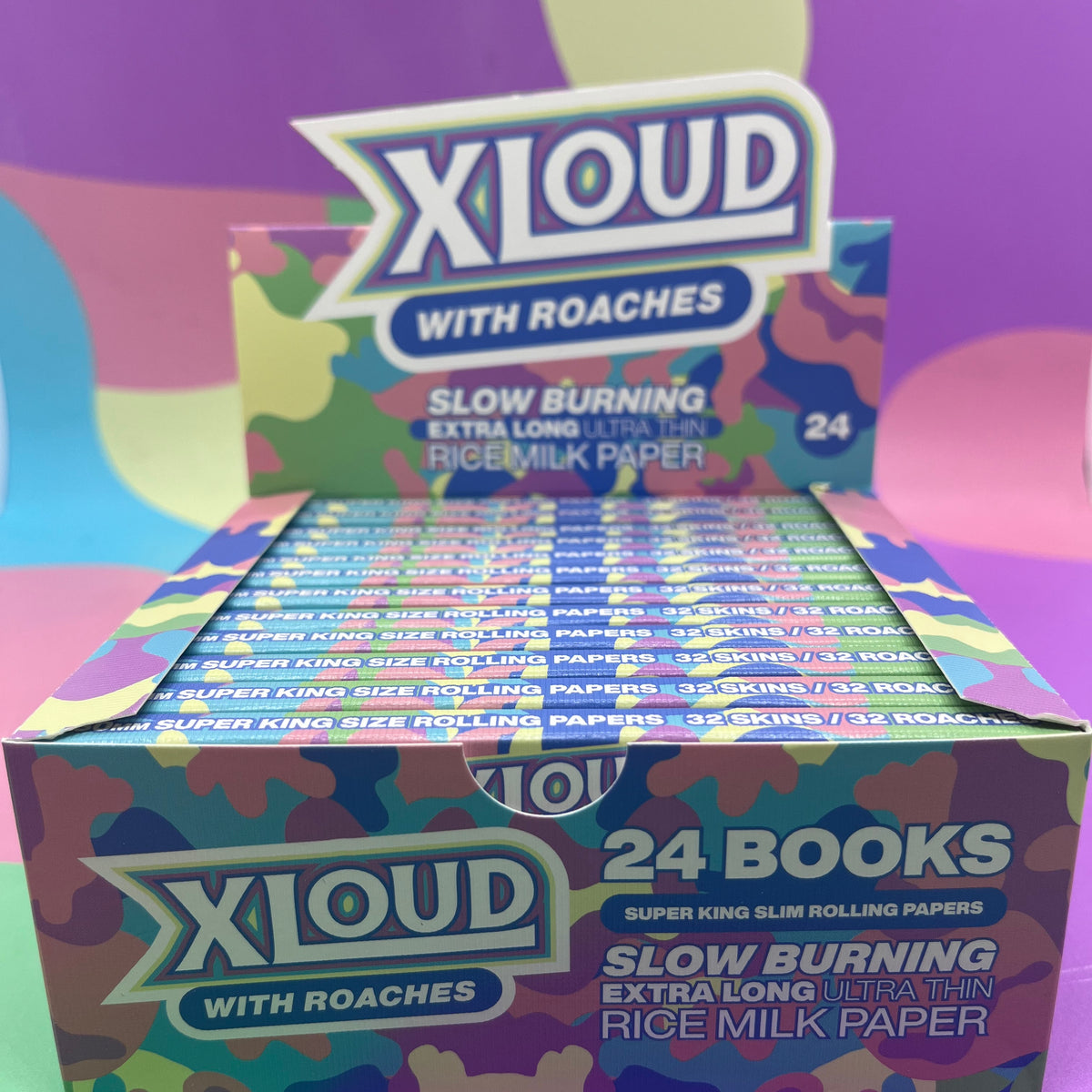XLoud 130mm Combo Pack – XL Rolling Papers & Roach Tips, 24 Packs – 20 ...